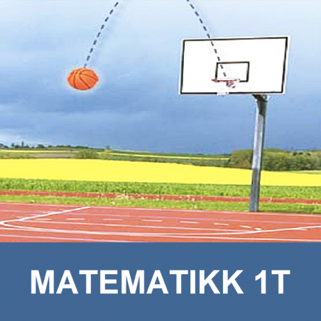 Matematikk 1T er et digitalt læremiddel med animasjoner og oppgaver