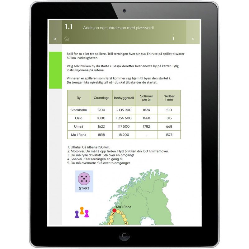 Digitalt læremiddel i matematikk for mellomtrinnet for fagfornyelsen